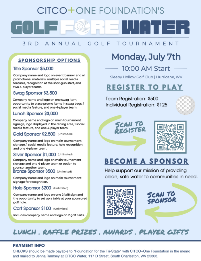CITCO Water Announces 3rd Annual Golf Fore Water Tournament | CITCO Water